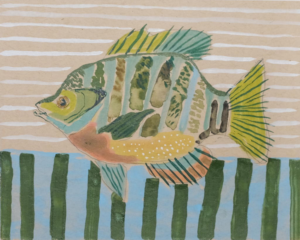 Fish No. 1 - 7 x 5.5" | Lulie Wallace