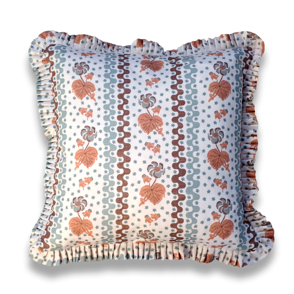 Beth - Chesnut Ruffle Pillow | Lulie Wallace