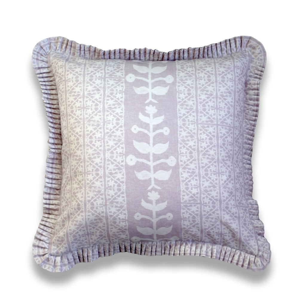 Isa - Lilac Ruffle Pillow | Lulie Wallace